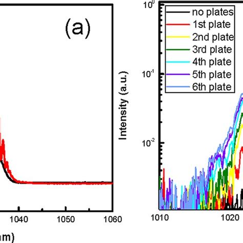 A Spectra Measured At The Output Of The Ra And After The Plkm B