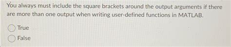 Solved You Always Must Include The Square Brackets Around