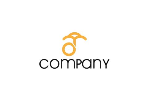 미니멀한 라인 우산 모양의 문자 D로 구성된 단순한 로고 디자인 프리미엄 벡터