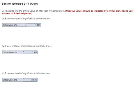 Solved Section Exercise Algo Use Excel To Find The Chegg