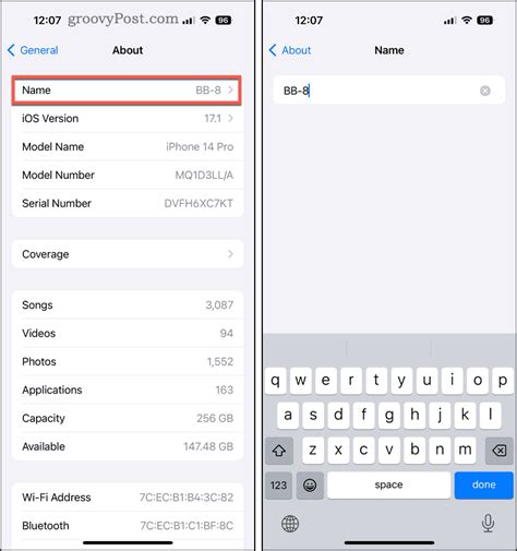 How To Change The Name Of Your IOS Or Android Device