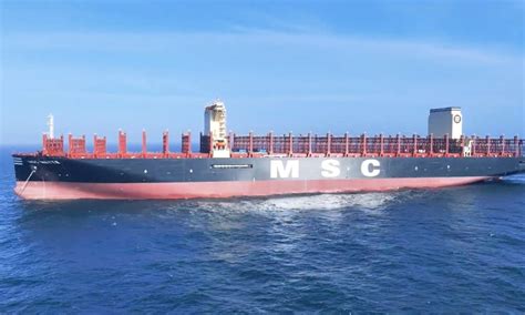 Colossal K TEU Boxship MSC Mette Joins MSCs Fleet India Seatrade News