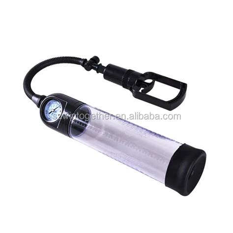 Hand Free Gas Pressure Meter Penis Enlargement Pump Erection