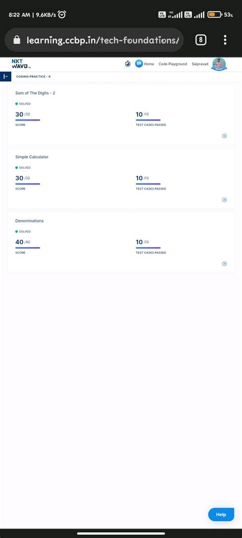 Saiprasad Goud On Linkedin Coding Thankyou Nxtwave Ccbpian