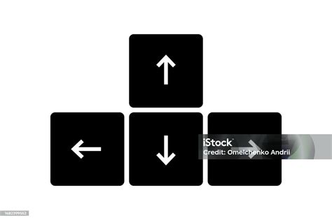 Keyboards Arrow Buttons Icon Set Stock Illustration Download Image Now Keyboard Instrument