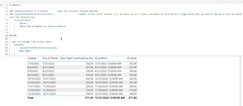 solved cummulative average in line chart microsoft fabric community