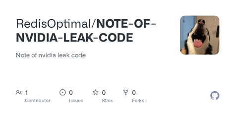 Github Redisoptimal Note Of Nvidia Leak Code Note Of Nvidia Leak Code