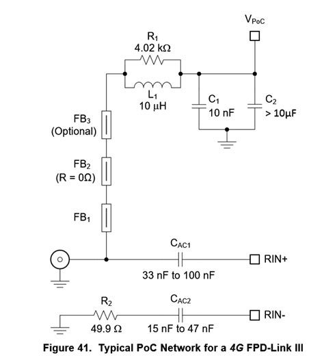 Ds90ub954 Q1 Use Inductor Instead Of Ferrite Bead Of Poc Filter