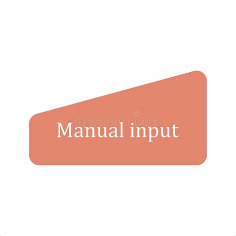 Manual Input Symbols In Flowchat Stock Illustration Illustration Of Simplicity Outline 383912815