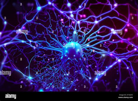 Digital Neural Network Brains Perfect For Tech Processes Neural