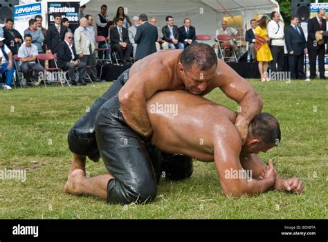 OIL WRESTLING Stock Photo Alamy