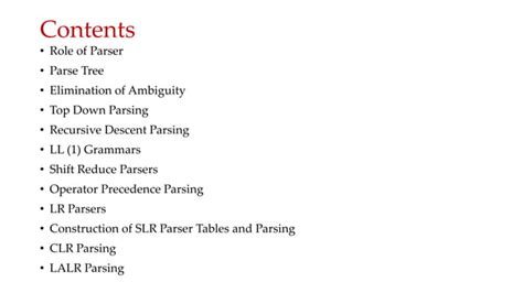 6 Role Of Parser Construction Of Parse Tree And Elimination Of Ambiguity 06 05 2023pptx