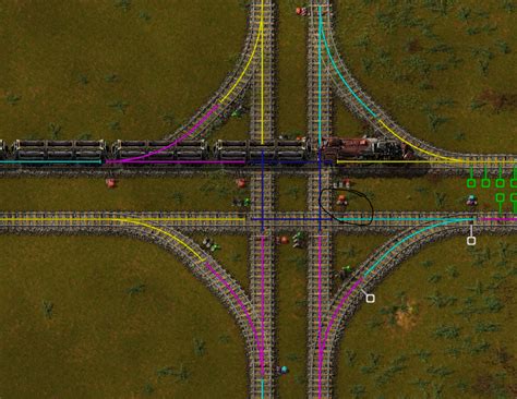 Signal Help Why Is Circled Chain Signal Red Rfactorio