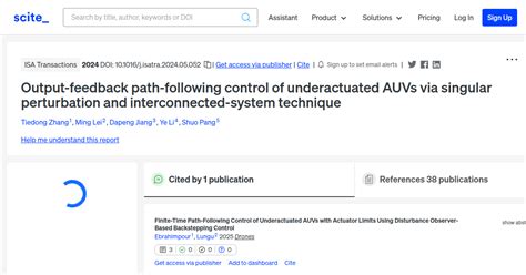 Output Feedback Path Following Control Of Underactuated Auvs Via Singular Perturbation And