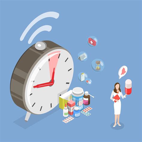 Smart Medication Alarm Clock With Medicine Management 69150384 Vector