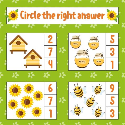 Circle The Correct Answer Education Worksheet Development Activity Page