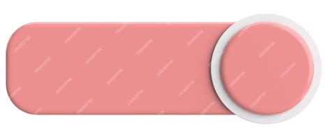 Premium Photo 3d Button Empty Button 3d Illustration