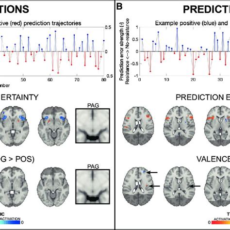 Prediction And Prediction Error Related Trajectories And Brain Activity