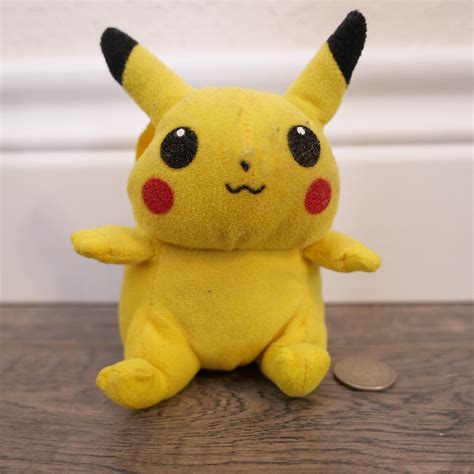 Vintage 1998 Pokemon Original Pikachu Hasbro Plush Beanbag Kg Jd