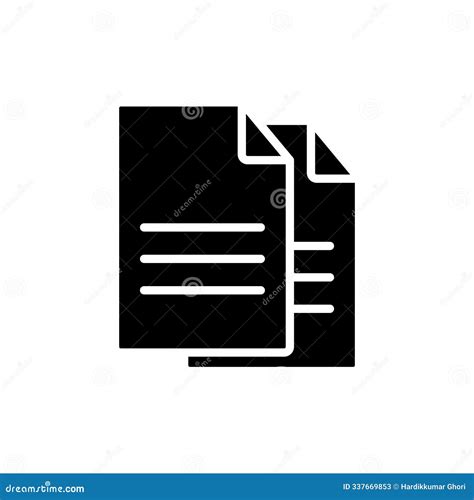 Duplicate Icon Set Copy Data Files Vector Symbol Matching Duplicity Sign Copy Button In Black