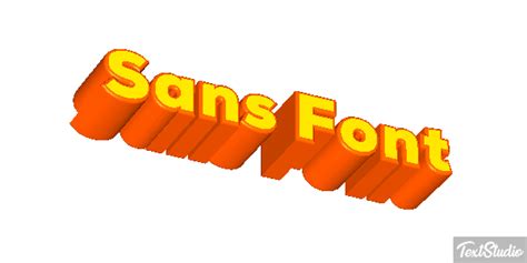 Sans Font Font Animated  Logo Designs