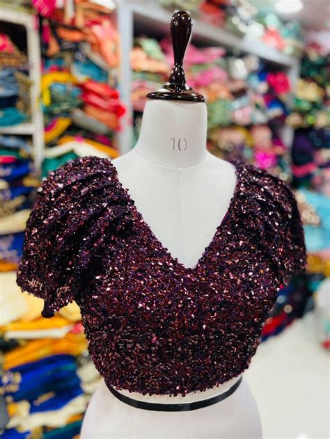 New Sequence Blouse Readymade Blouse Sequence Blouse Design
