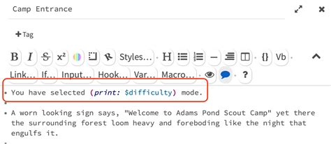 Twine 2 Tutorial Coding With Twine Variables Jezner Blog