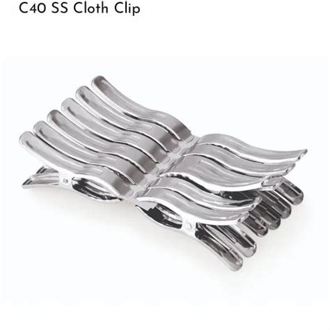 12 Piece C40 Ss Cloth Clip For Hanging Clothes At ₹ 51dozen In Mumbai