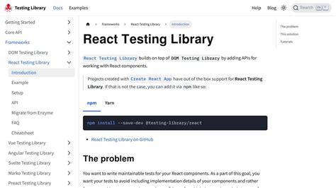 React Unit Test Framework Essentials