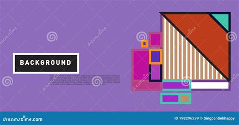 Vector Abstract Colorful Rectangle Background For Banner Stock Vector Illustration Of Pattern