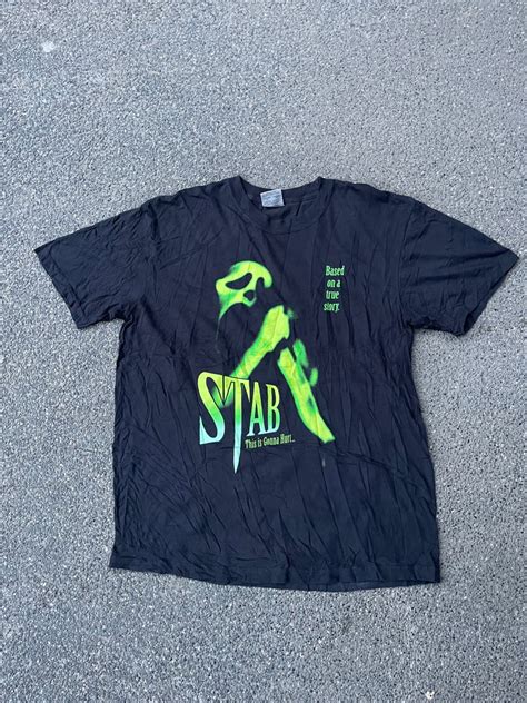 1996 Scream Stab Movie Tee Mens Fashion Tops And Sets Tshirts And Polo