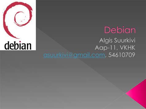 Ppt Debian Powerpoint Presentation Free Download Id 2112666