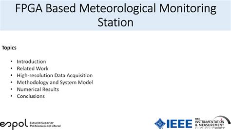 fpga based meteorological monitoring station