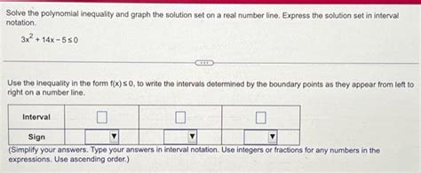 solved solve the polynomial inequality and graph the