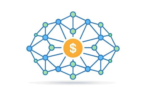 Flat Ai Neural Network And Financial Graph Concept Abstract Vector