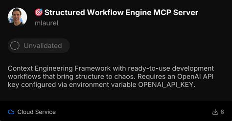 🎯 Structured Workflow Engine Mcp Se · Lobehub