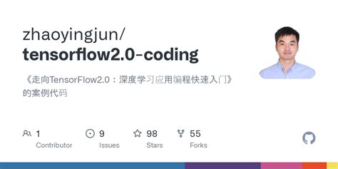 Github Zhaoyingjuntensorflow20 Coding 《走向tensorflow20：深度学习应用编程快速入门》的案例代码