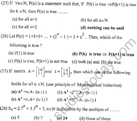 Jee Mathematics Binomial Theorem Mcqs Set D With Answers