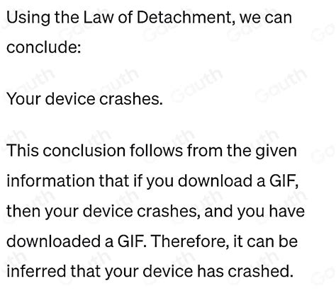 solved use the law of detachment to determine what you can conclude