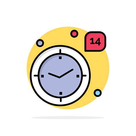 Time Love Wedding Heart Abstract Circle Background Flat Color Icon 13131337 Vector Art At Vecteezy