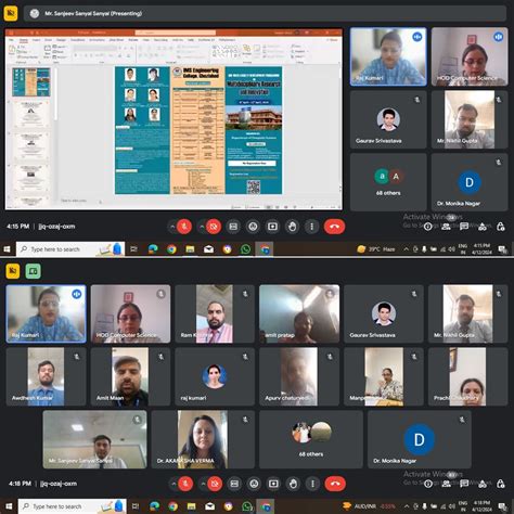 The Department Of Computer Science Conducted A One Week Online Faculty Ims Engineering College