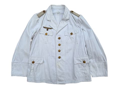 Kriegsmarine White Summer Tunic For Officers Named To Uboot Commander