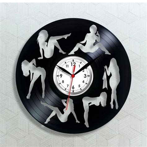 Sexy Girls Wall Clock Erotic Wall Decor Girls Clock Vinyl Record Clock Etsy