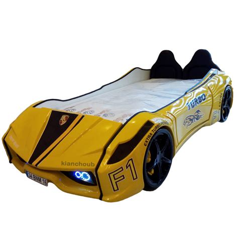 تخت‌ خواب مدل پورشه تخت ماشینی کیان چوب