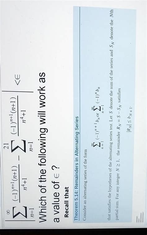 solved ∣∣∑n 1∞n4 1 −1 n 1 n 1 −∑n 121n4 1 −1 n 1 n 1 ∣∣