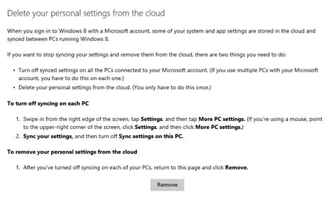 Microsoft S Windows Account Sync Data Deletion Tool Is Down Right Now Windows Central