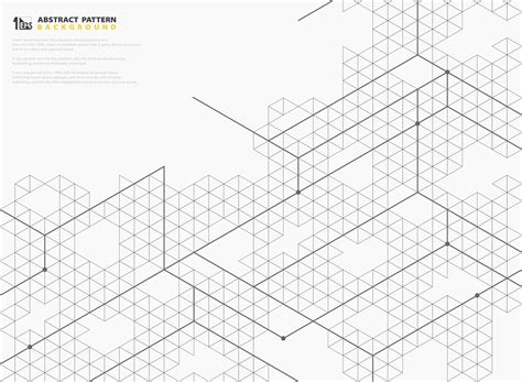 Abstract Modern Square Line Structures Pattern Design Of Geometric