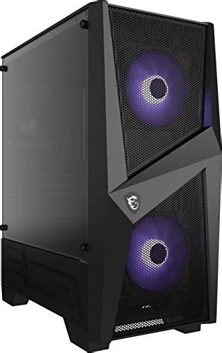 Msi Mag Series Forge M Mid Tower Gaming Pc Case Tempered Glass Side Panel Rgb Mm Fans