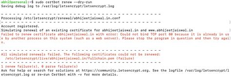 steps to renew ssl certificates generated using certbot for nginx on ubuntu