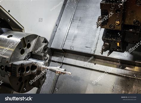 Cnc Lathe Machine Turning Machine Drilling Stock Photo Shutterstock